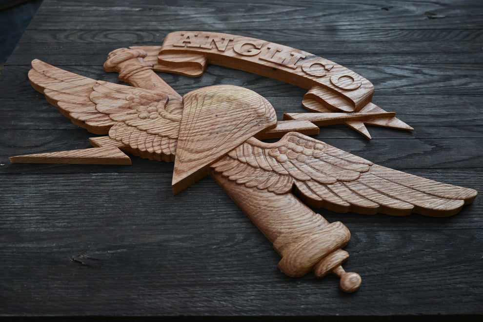 ANGLICO Cannon and Lightning Jack - 23" Wood Wall hanging plaque ...